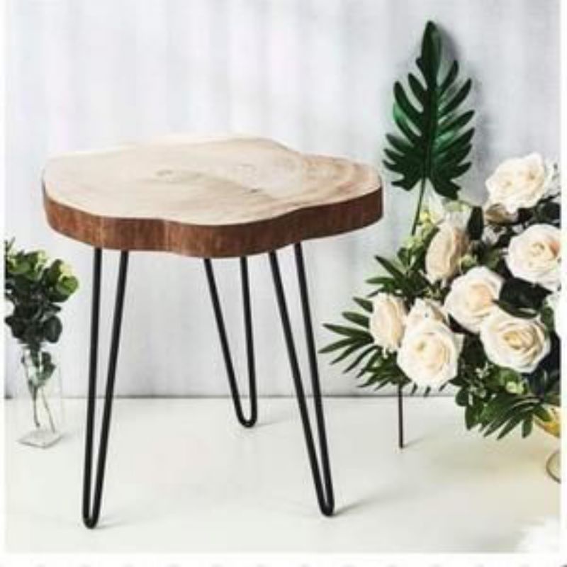 KAYU Coffee Table Pot Stand Wooden Table Natural Aesthetic Wooden Table ...