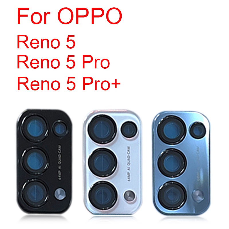 Back Camera Glass Lens With Cover Frame For Oppo Reno 5 Pro 5Pro + Plus ...