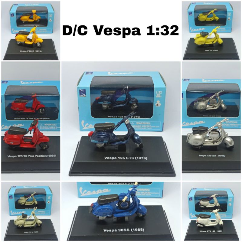 Diecast Miniature Vespa 1:32 | Shopee Philippines