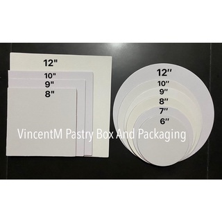 (10 PIECES) Cake board / Paste board 4, 5,6, 7, and 8 Inches Thickness ...