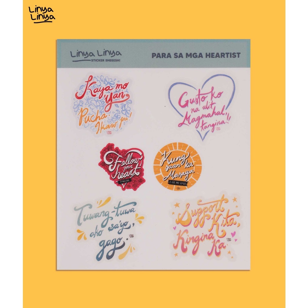 Linya-Linya Sticker Packs: Para Sa Heartist | Shopee Philippines
