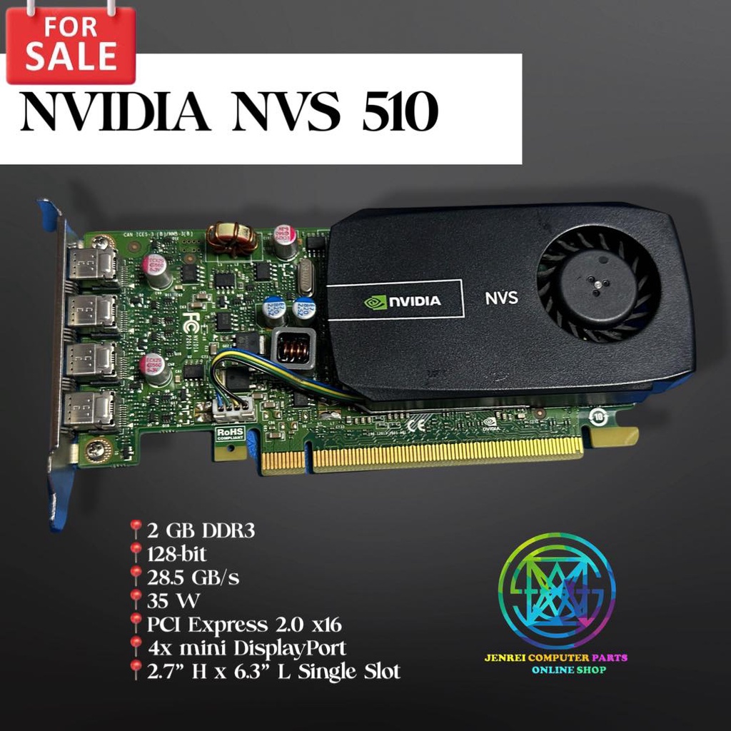 NVIDIA Quadro NVS 510 2GB DDR3 128bit for SMALL FORM FACTOR PC | Shopee Philippines