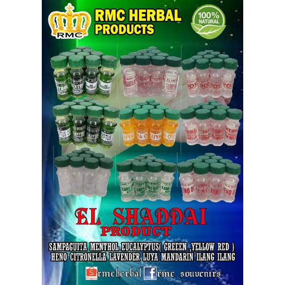 Rmc El Shaddai Herbal Oils | Shopee Philippines