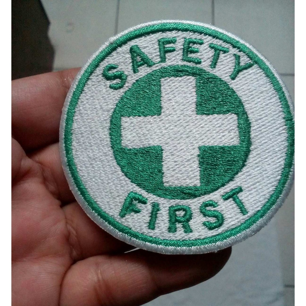 occupational safety first officer sign patch logo embroidery2,5 inch ...