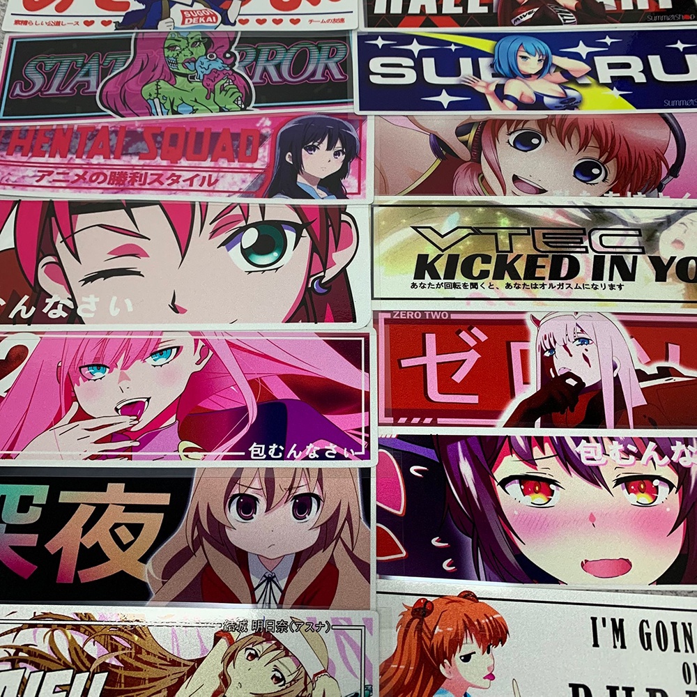 JDM Reflective Car Sticker Kamikaze Japan Samurai Vinyl Car Styling ...