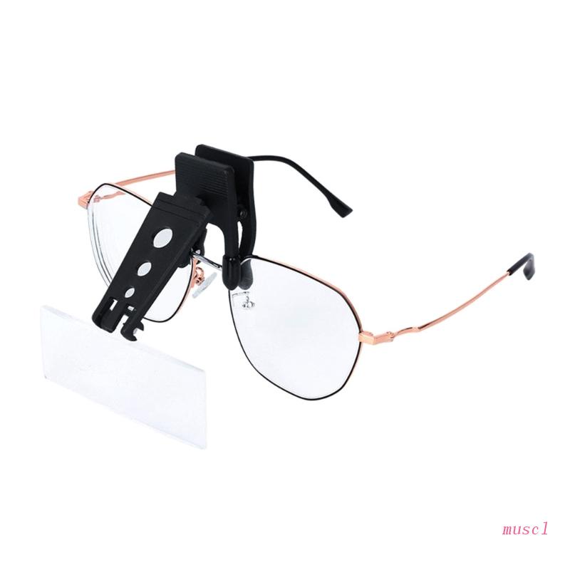 musc Folding Magnifying Glass Clip-On Precise Magnifier Flip Loupe ...