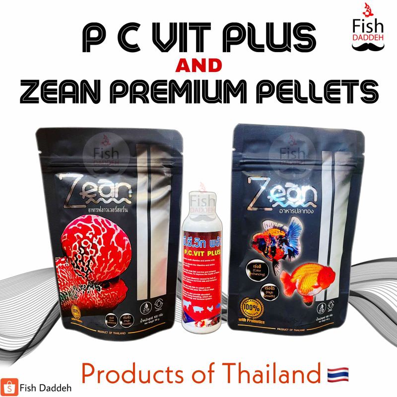 Zean Fish Food Goldfish Flowerhorn | PC Vit Plus | Shopee Philippines