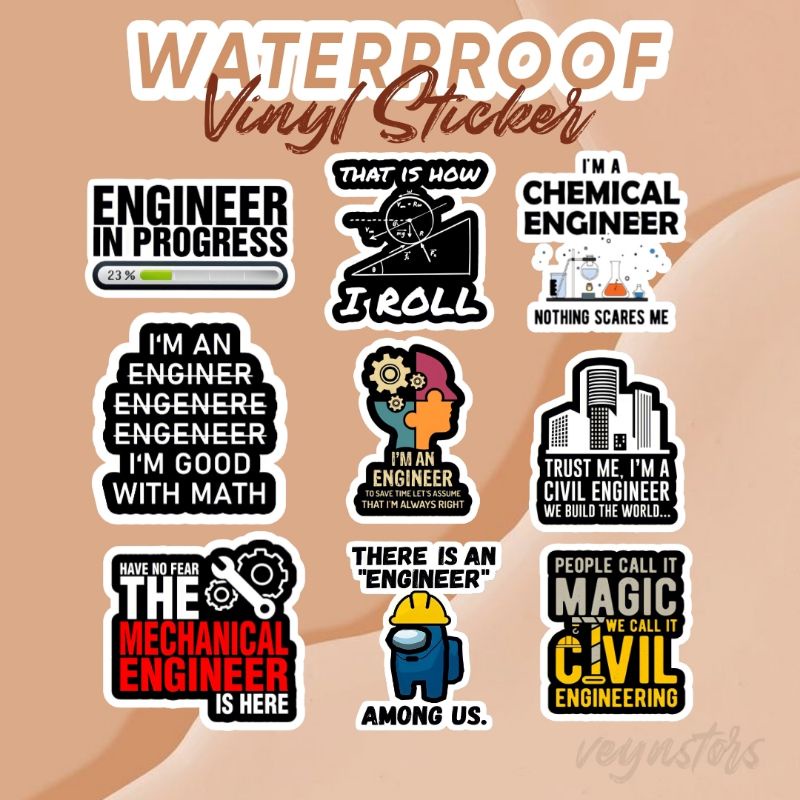 ENGINEER • ENGINEERING LAMINATED VINYL STICKER | Shopee Philippines