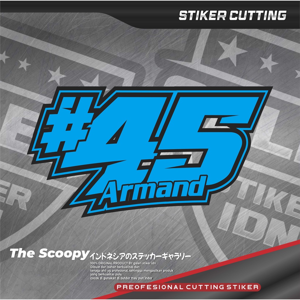 Sticker RACING NUMBER STICKER RACING NUMBER NAME STICKER RACING STICKER ...