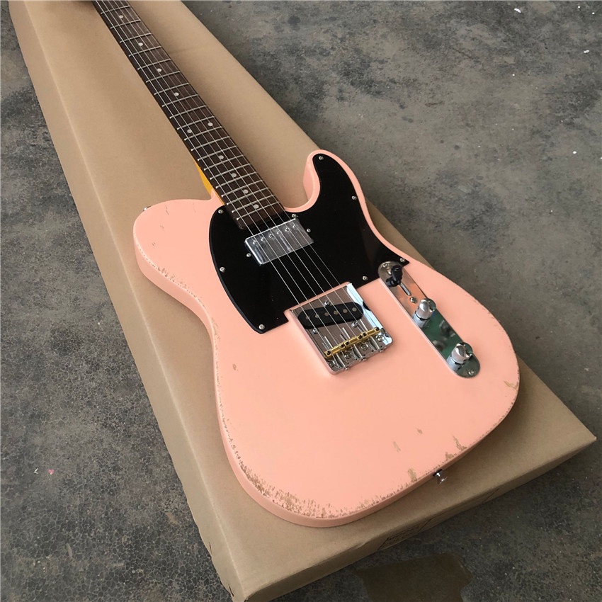 Relic Aged Fender Telecaster Electric Guitar Pink Body TLA35 Pickup ...