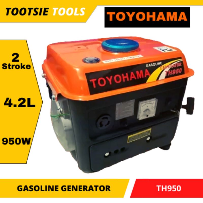TOYOHAMA TH950 Gasoline Generator 2 Stroke 4.2L (950watts) | Shopee ...