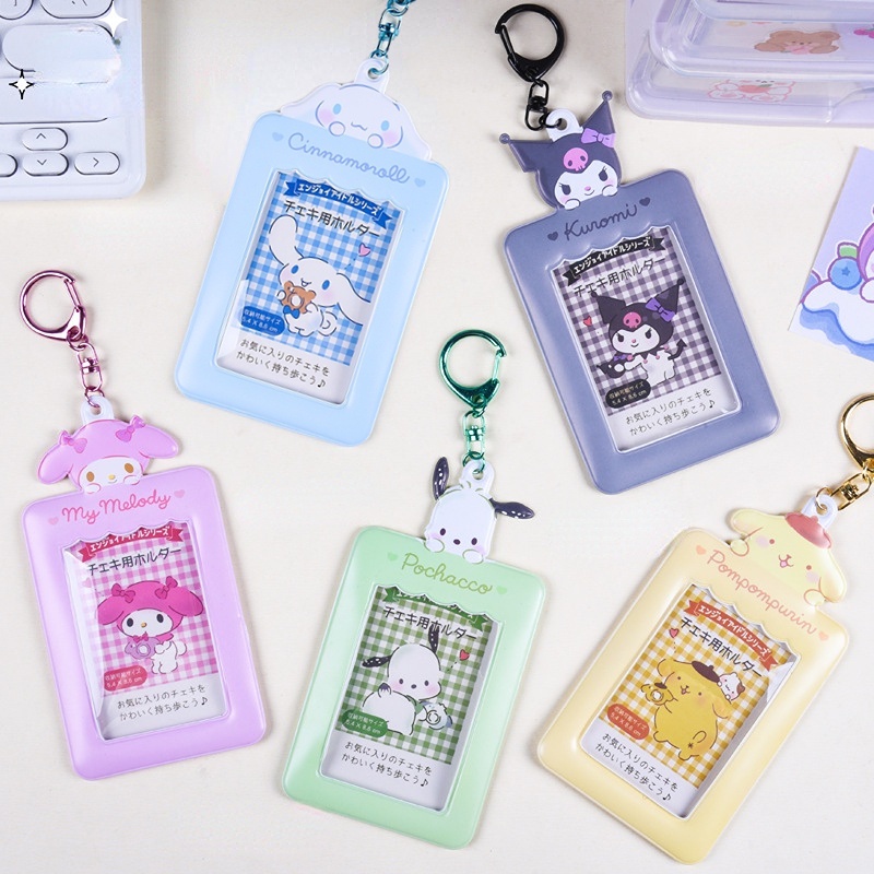 Sanrio 3 Inch Card Holder Cartoon Card Sleeve Photocard Protector ...