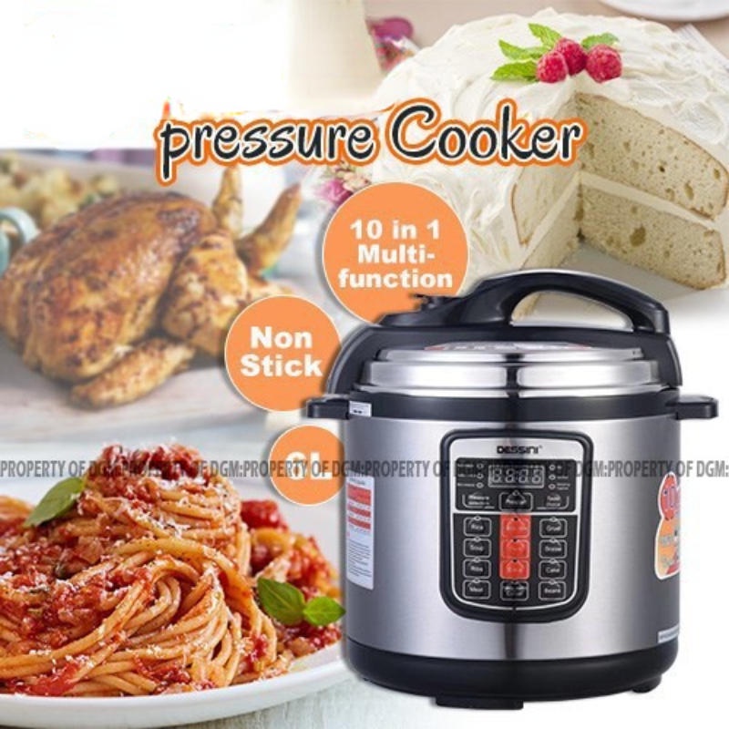 6L Multifunctional Electric Pressure Cooker Timer Rice Cooker Multi ...