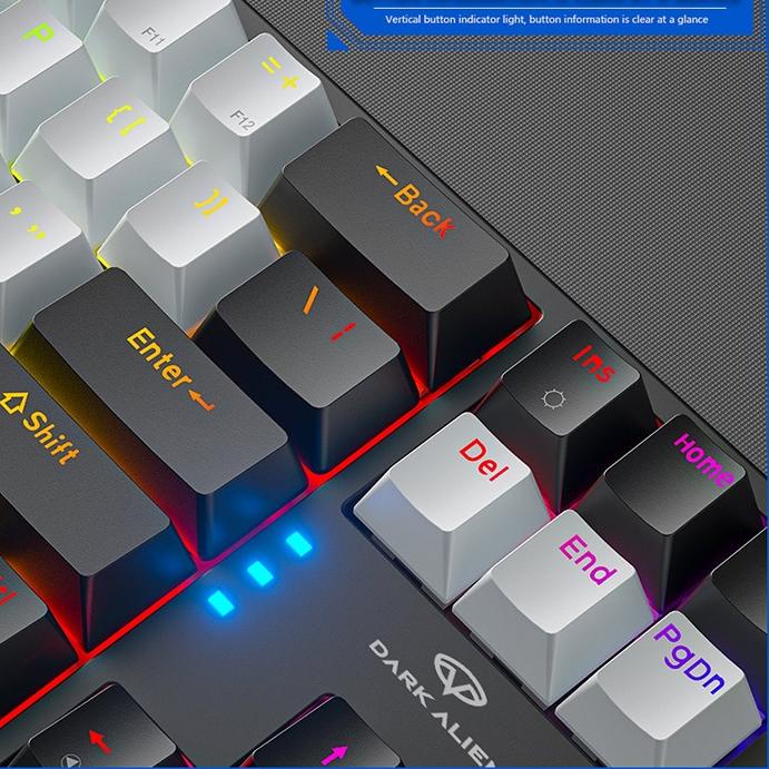 Direct Order LEAVEN K550 Mechanical Gaming Keyboard Rgb USB Blue Switch ...