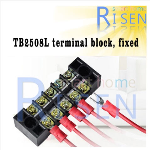 6-8-10-12 Positions Dual Rows 600V 25A Wire Barrier Block Terminal ...