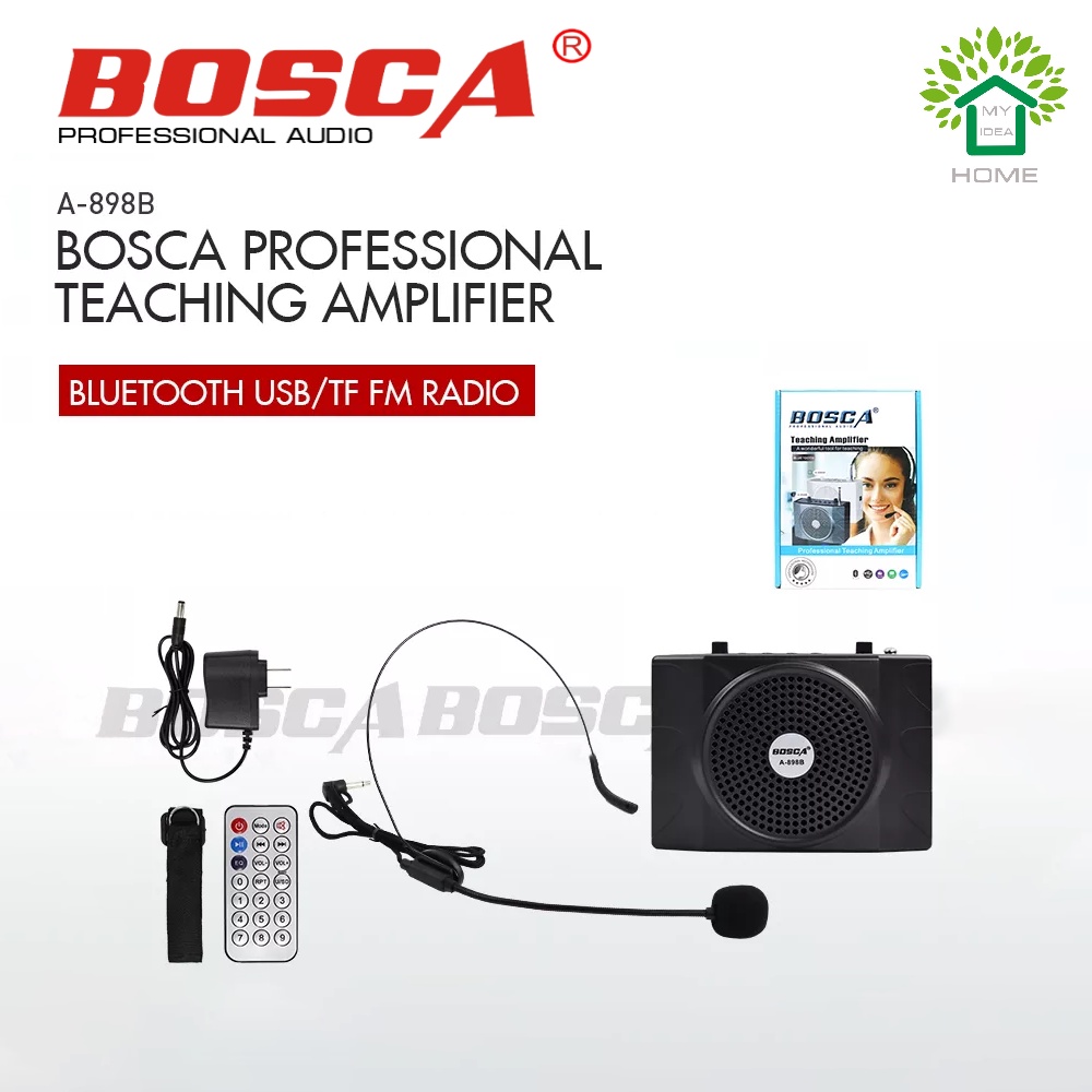 BOSCA Professional Teaching Amplifier Microphone Bluetooth USB TF Card ...