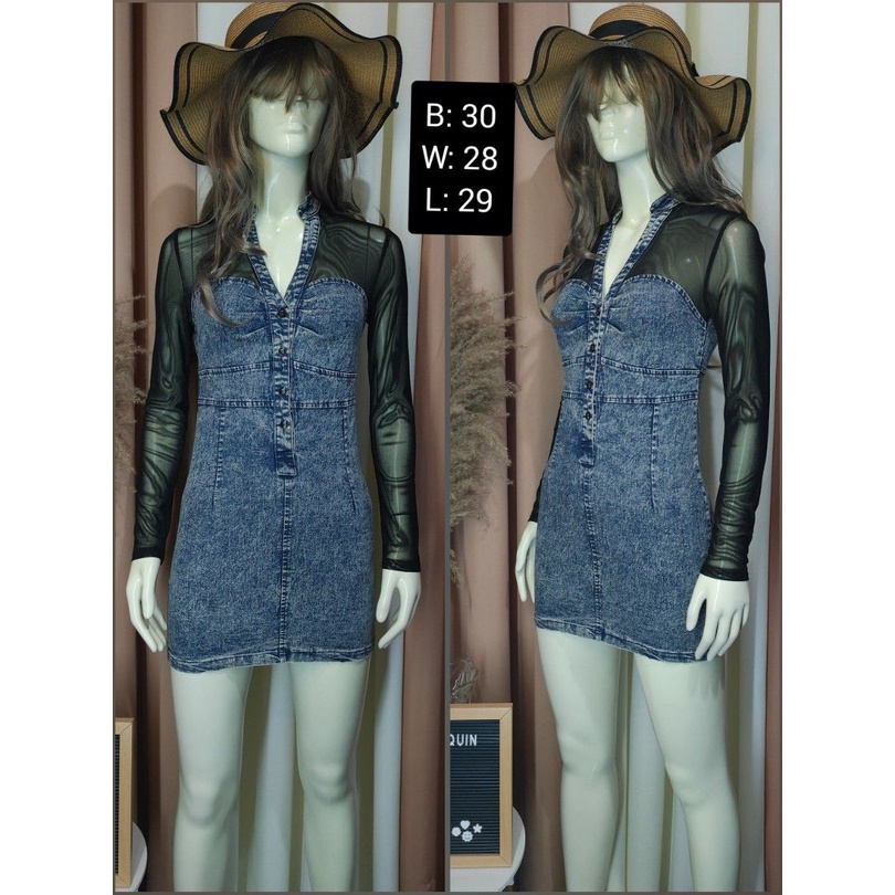 Long Mesh Sleeve Body hugging Mini Dress | Shopee Philippines