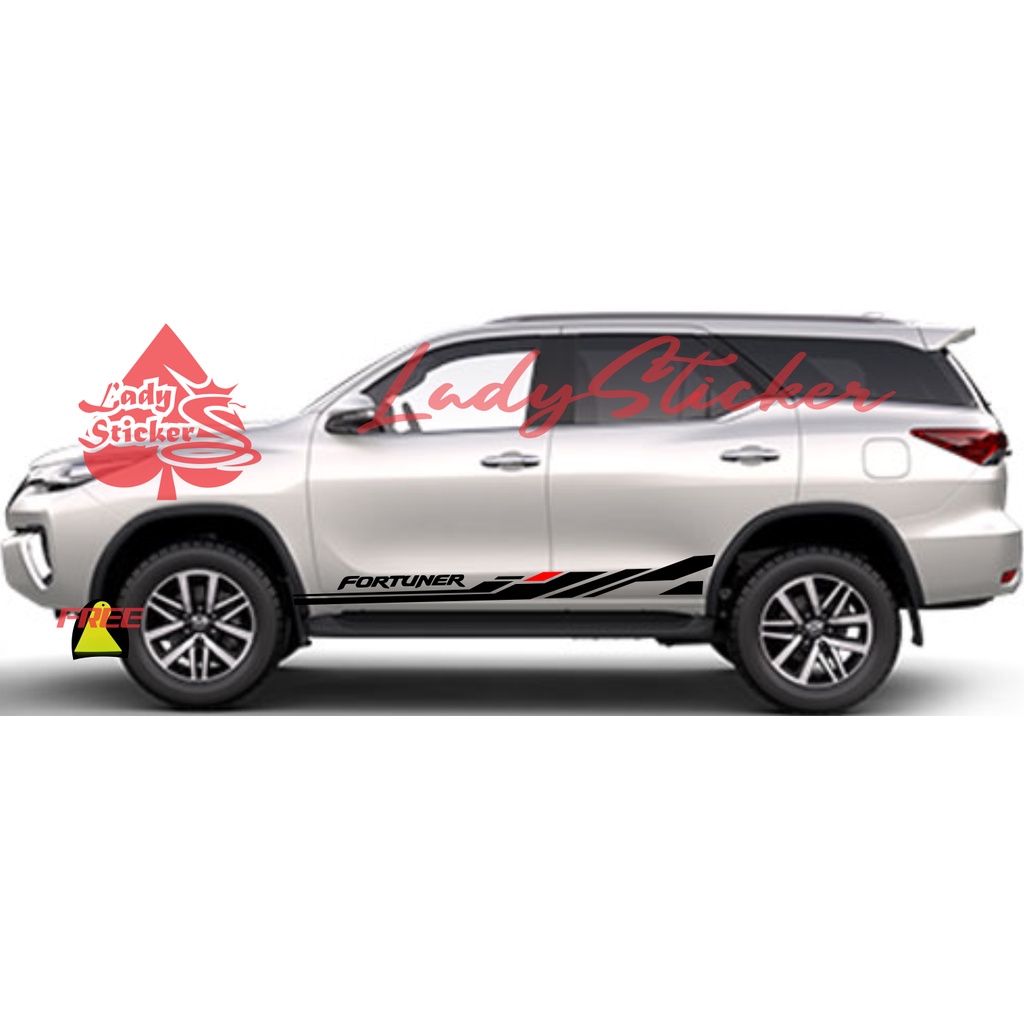 New toyota fortuner car sticker cutting fortuner car sticker | Shopee ...