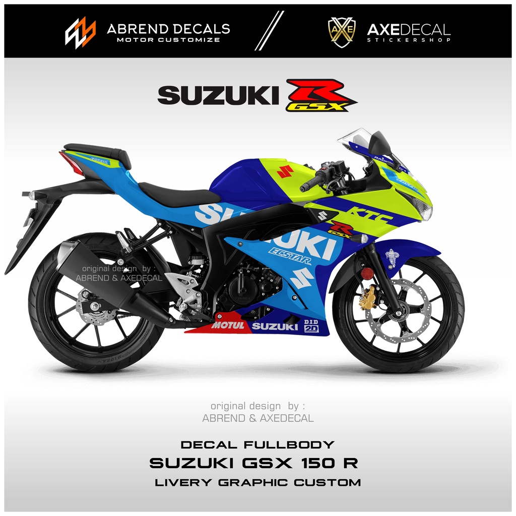 Decal Fullbody GSX 150 R Custom Design/Suzuki GSX R Motorcycle Sticker ...
