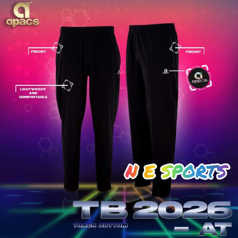 Apacs TB 2026-AT Track Bottom (Black) | Shopee Philippines