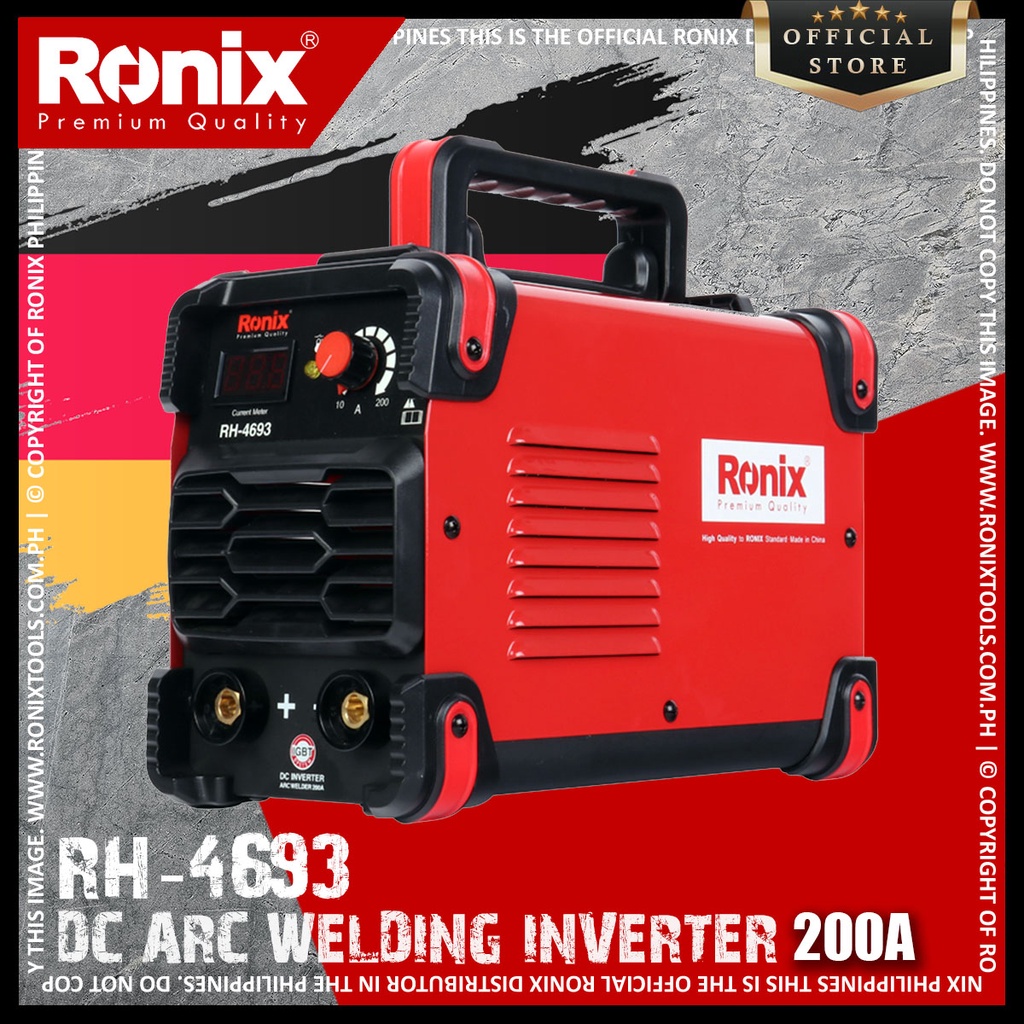 [NEW] Ronix RH-4693 DC ARC Welding Inverter 200A Max Input Power ...