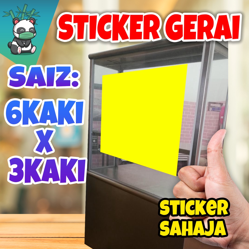 STICKER CUSTOMADE SAIZ BESAR 2KAKI X 6KAKI LEBAR / CUSTOM NAMA STICKER ...