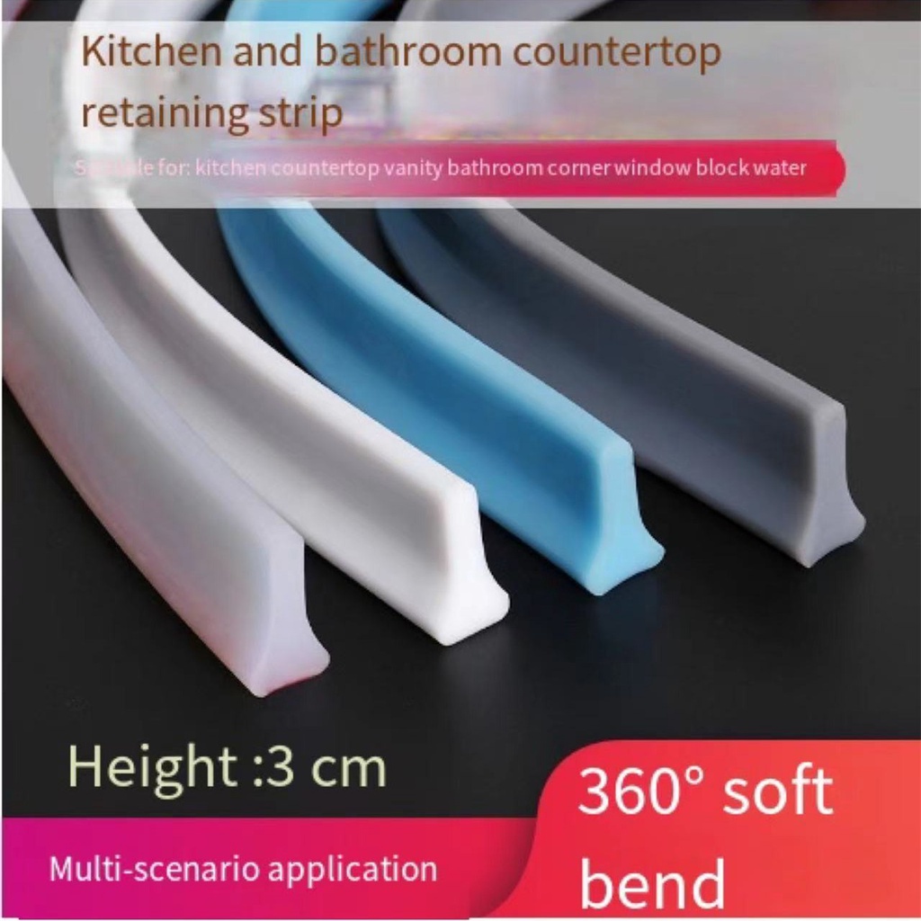 Silicone Flexible Bathroom And Kitchen Water Stopper Water Retaining ...