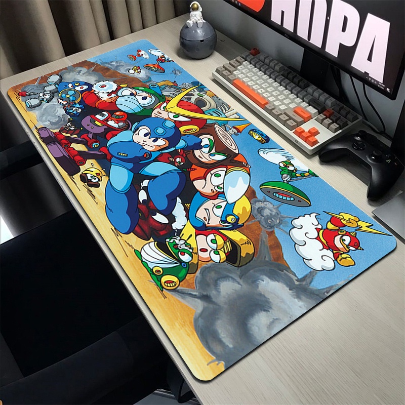 Megaman Desk Mat Mousepad Xxl Gaming Mouse Pad Pc Gamer Accessories ...
