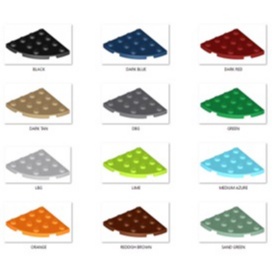 LEGO Part: Plate, Round Corner 4x4 | Shopee Philippines