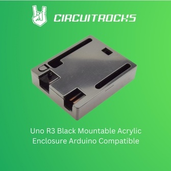 Circuitrocks Uno R3 Black Mountable Acrylic Enclosure Arduino Compatible | Shopee Philippines