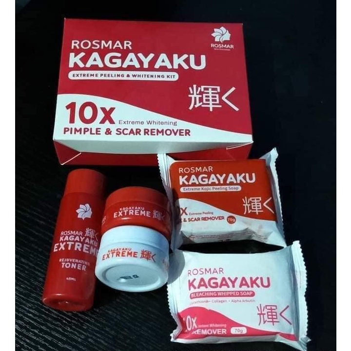 Kagayaku Extreme Peeling & Whitening Kit by Rosmar (Extreme ...