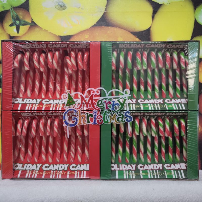 Edible Christmas Candy Cane Peppermint/Strawberry Flavor/Hersheys ...