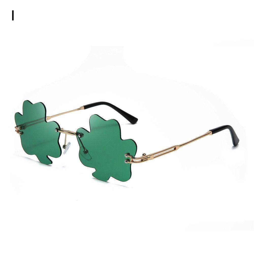 MOILYPH Irish Shamrock Sunglasses St. Patrick's Day Accessories Rimless ...