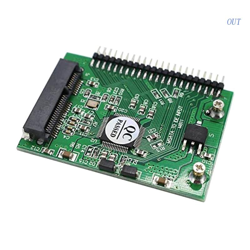 OUT For mSATA SSD to 44 Pin IDE Converter Adapter As 2.5 Inch IDE HDD ...