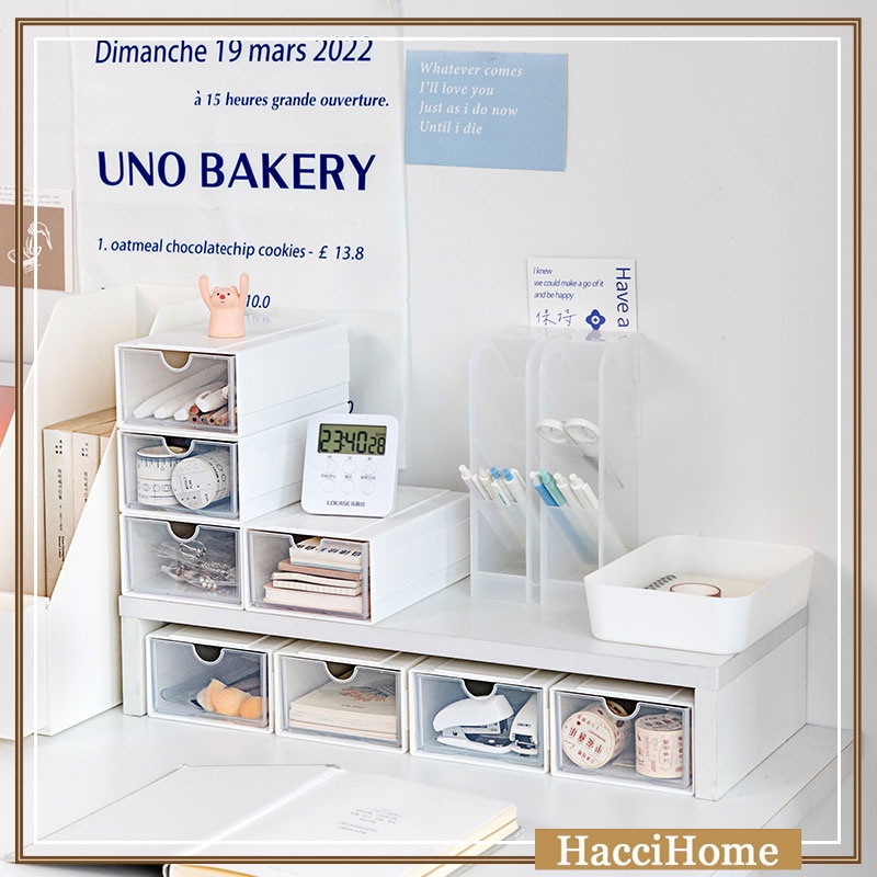 Drawer Organizer Simple Stackable Storage Box Table Desktop ...