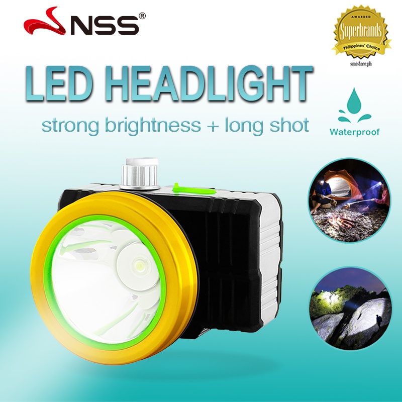 NSS Flashlight Rechargeable Headlamp Emergency Light Outdoor Light ...