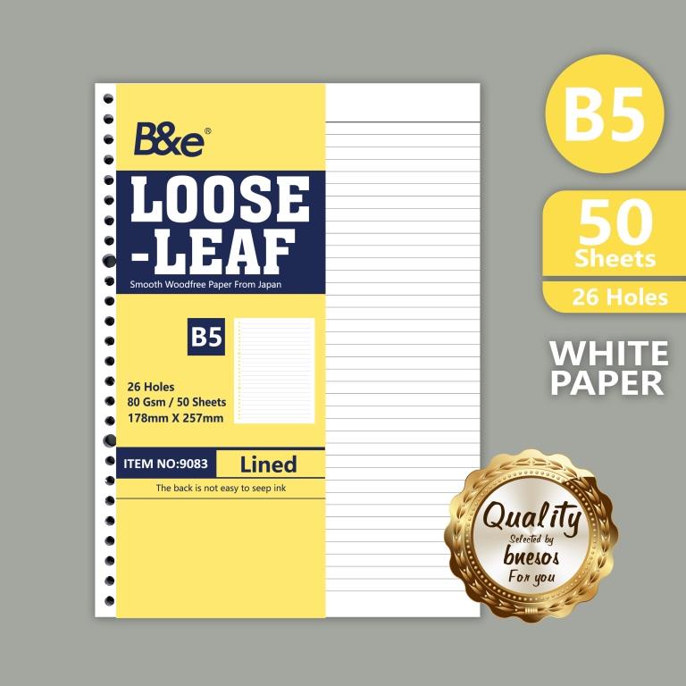 bnesos Notebook Binder Notebook With Loose Leaf Refillable Binder ...