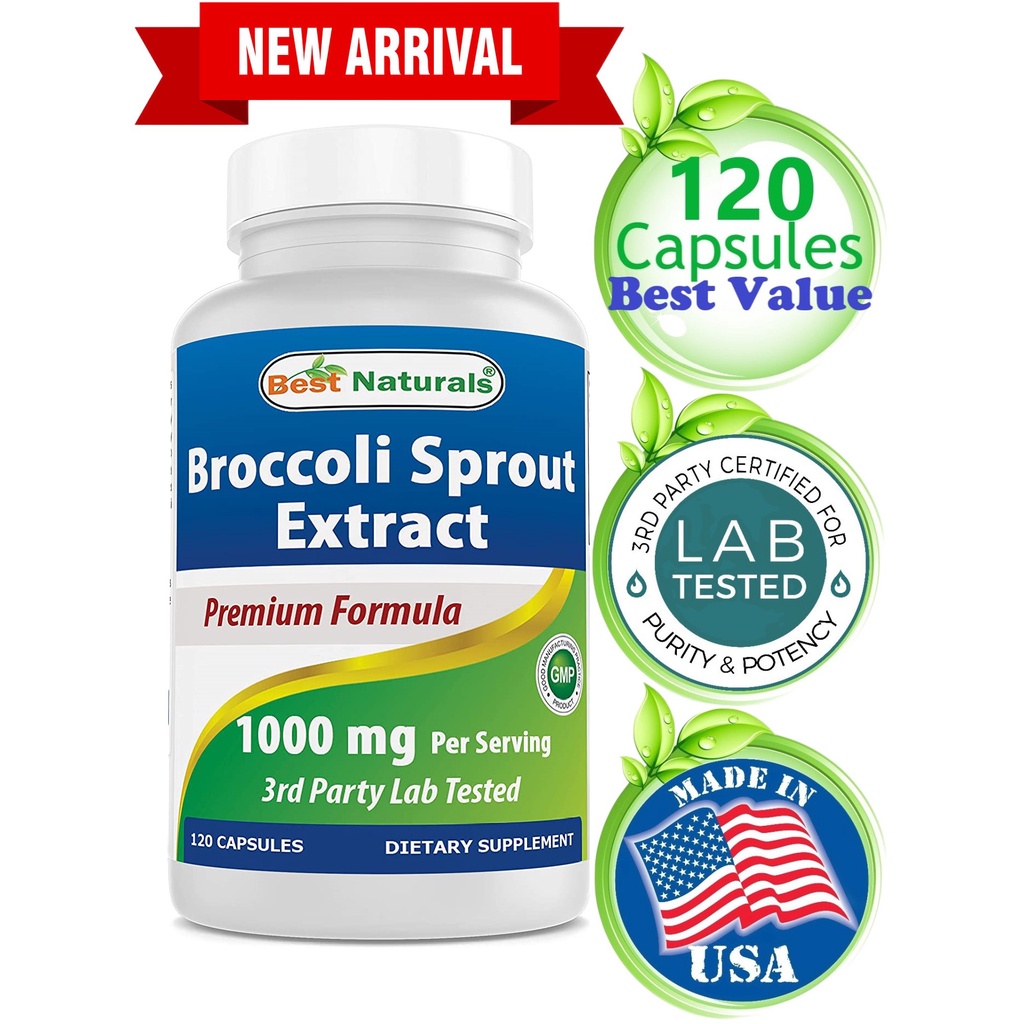 Broccoli Sprout Extract 120 Caps 1000mg Superfood 100x More ...