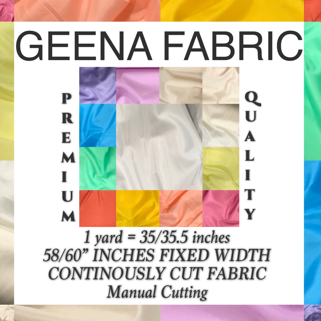 GEENA FABRIC per yard DIY fabric [35/35.5" length 60" fixed Width ...