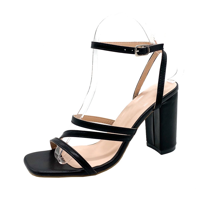 Henice Women High Heels Sandals Chunky Heels Sandals White Hills ...