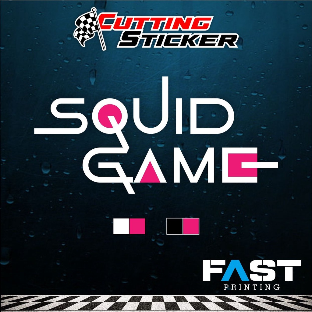 Squid GAME LOGO CUTTING STICKER l COOL MOTORCYCLE CAR STICKER | Shopee ...