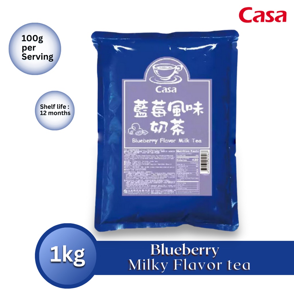 Casa Blueberry Milky Flavor Tea 1kg | Shopee Philippines