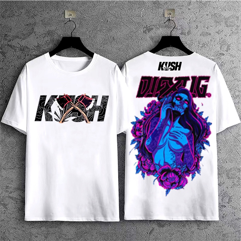 KUSH Evil Skull T Shirt Design Print Garment Cotton Premium Fashion ...