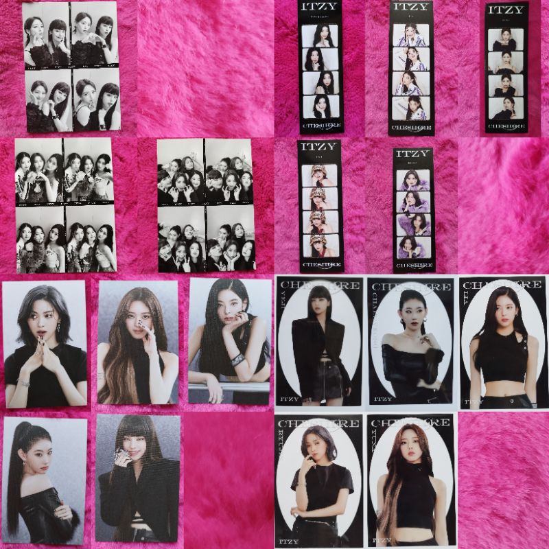 ONHAND ITZY CHESHIRE OFFICIAL FILM STRIP, NEON & CLEAR PHOTOCARDS MINI ...