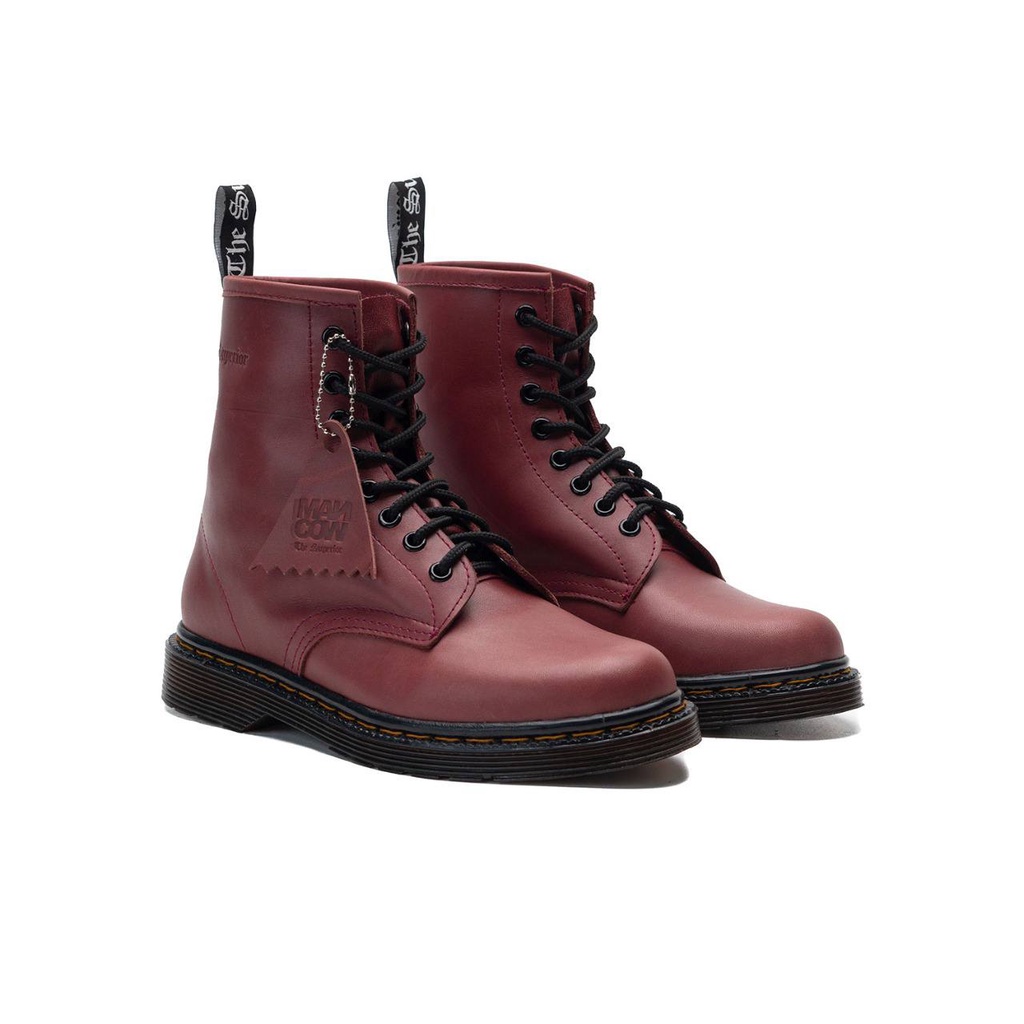 Mancow High Boots Crazy Horse Cherry Formal Shoes for Men and Women ...