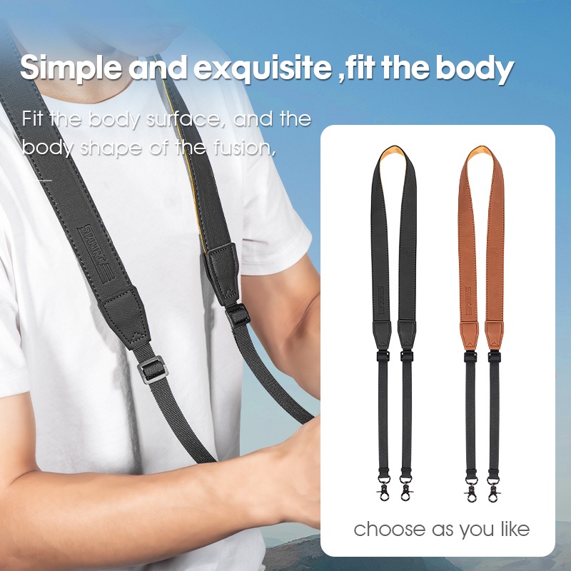 DJI RC PRO Controller Shoulder Strap Cowhide Neck Lanyard Adjustable ...