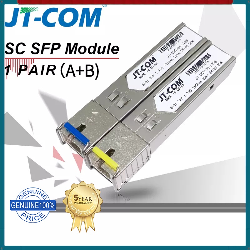JT-COM 1.25G SFP Module BIDI SC with DDM, Single Mode simplex 1g SC ...