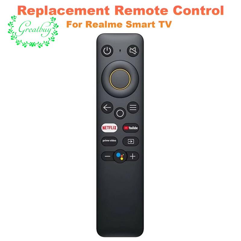 1 Piece Black Replace Remote Control for Realme Smart TV for Netflix ...