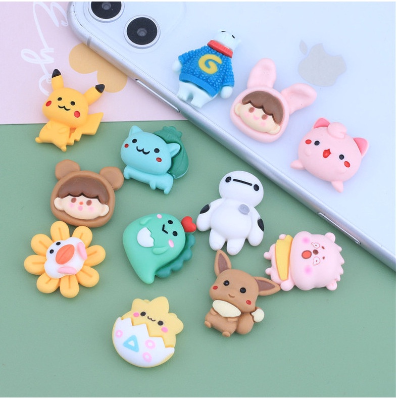 Anime Jibbits for Croc Pikachu Togepi Shoe Charms Baymax Dinosaur ...