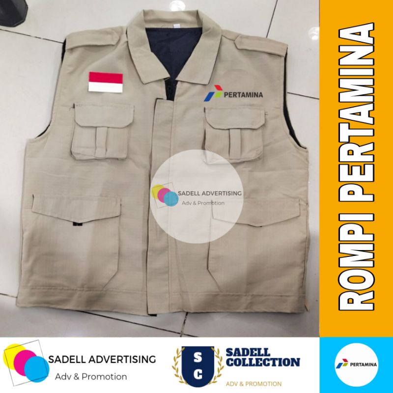 Pertamina Vest Pertamina Safety Vest Beige | Shopee Philippines